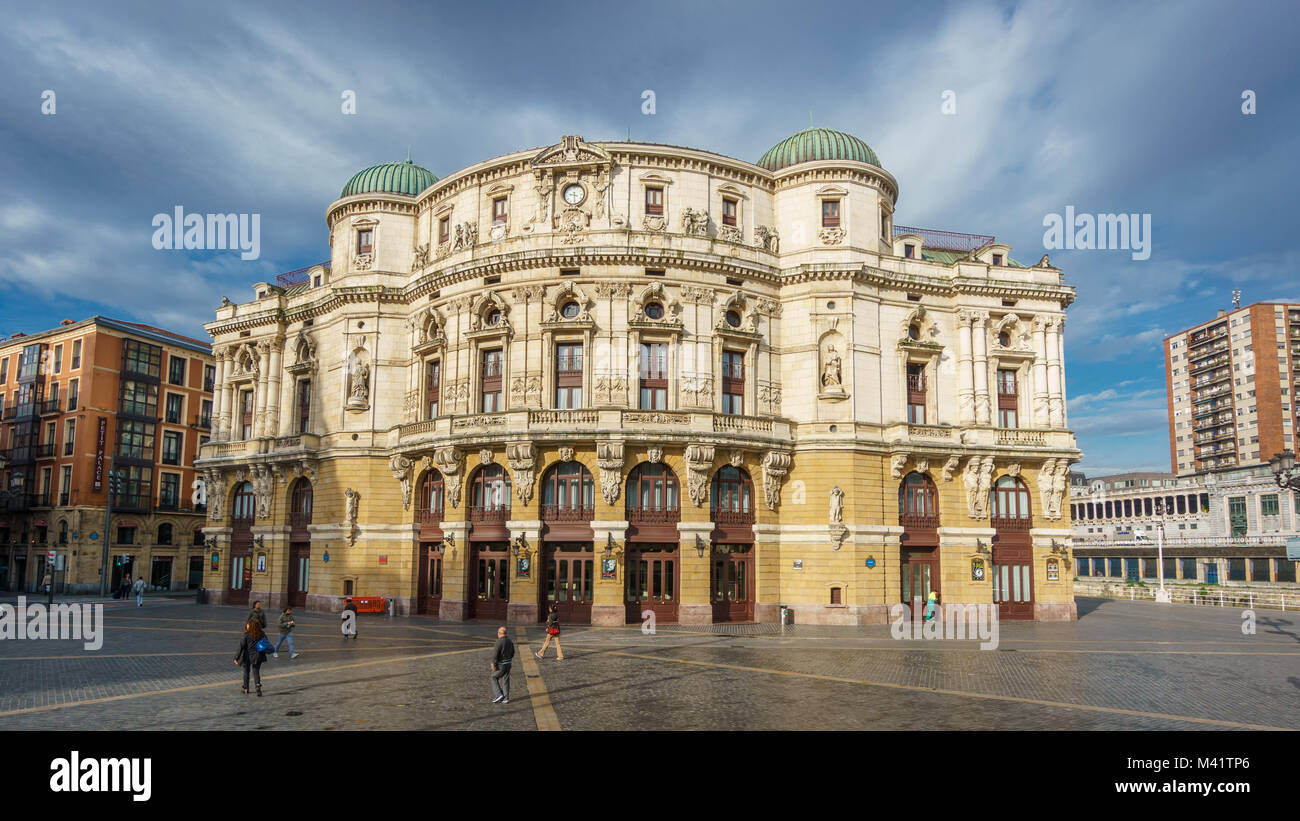 Facade of arriaga theatre bilbao hi-res stock photography and images ...
