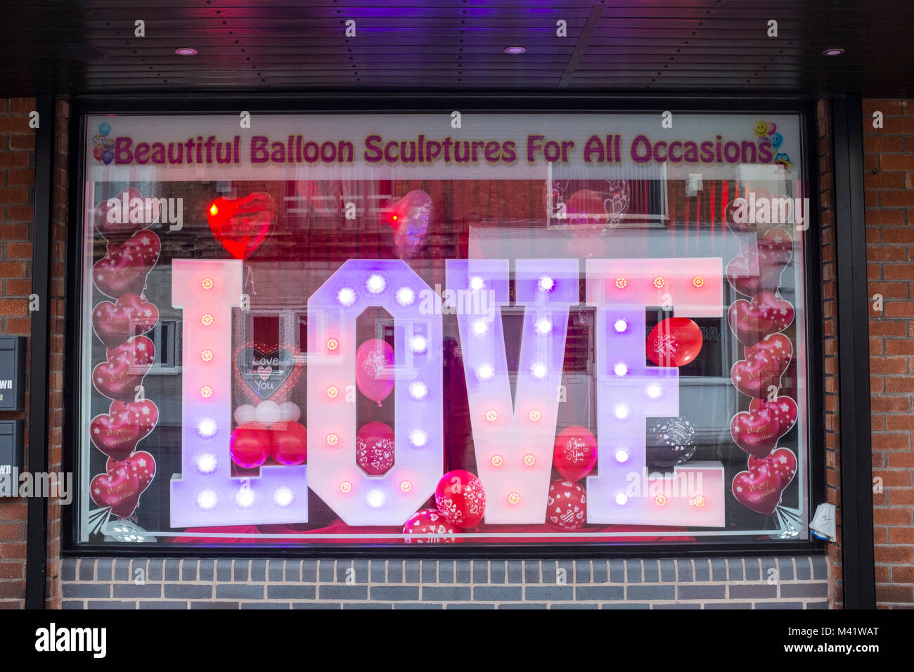 Love letters in shop window Stock Photo - Alamy