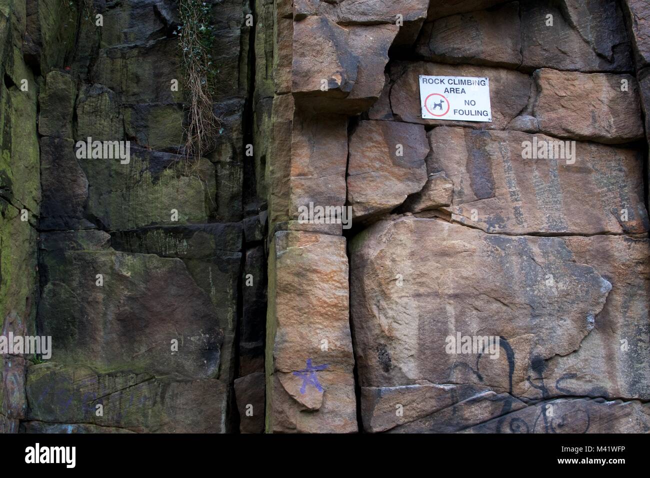 The Torrs by the River Got in New Mills, Derbyshire, part of which is ...