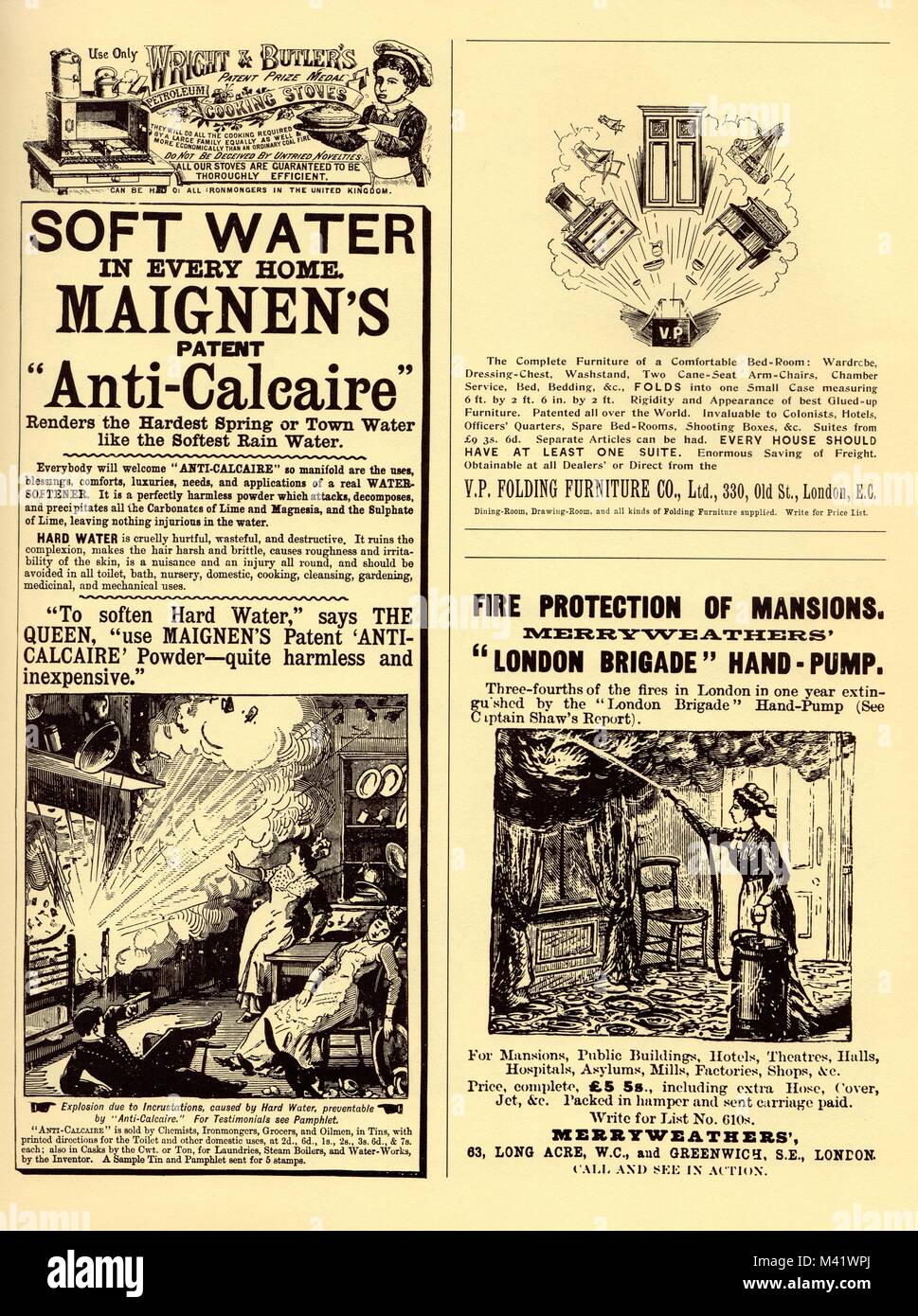 Selection of Victorian and Edwardian advertisements Stock Photo - Alamy