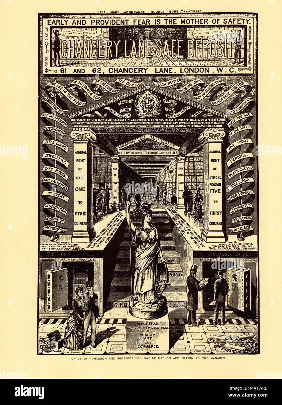 Victorian Advertising Poster Circa 1890-1900 Stock Photo - Alamy