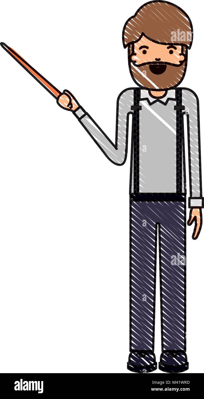 Stick Figure Male Teacher