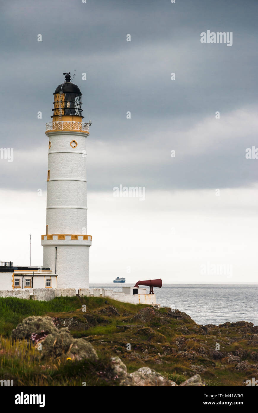 The Corsewall lighthouse at the northern end of the Stranraer Peninsula ...