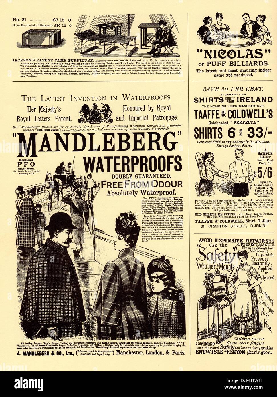 Selection of Victorian and Edwardian advertisements Stock Photo - Alamy