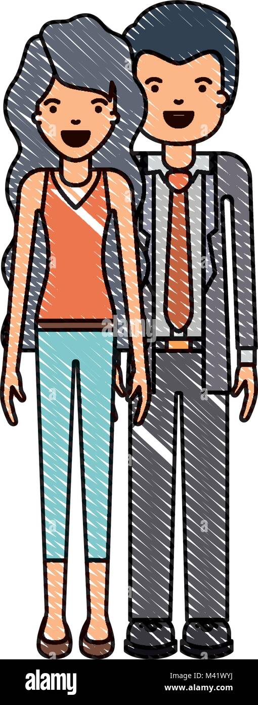 elegant couple avatars characters Stock Vector Image & Art - Alamy