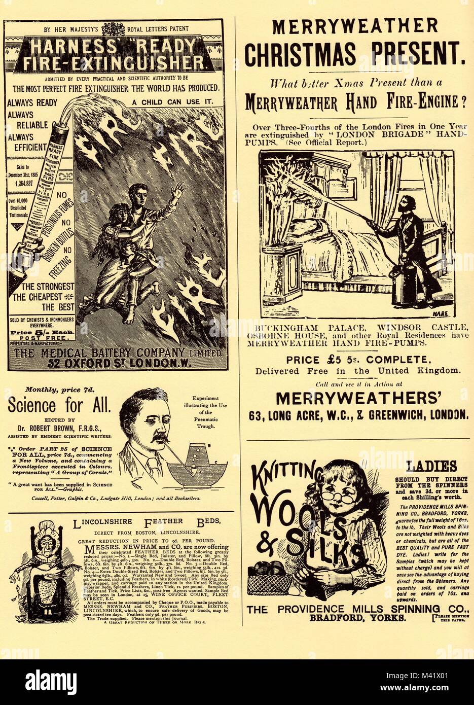 Selection of Victorian and Edwardian advertisements Stock Photo - Alamy