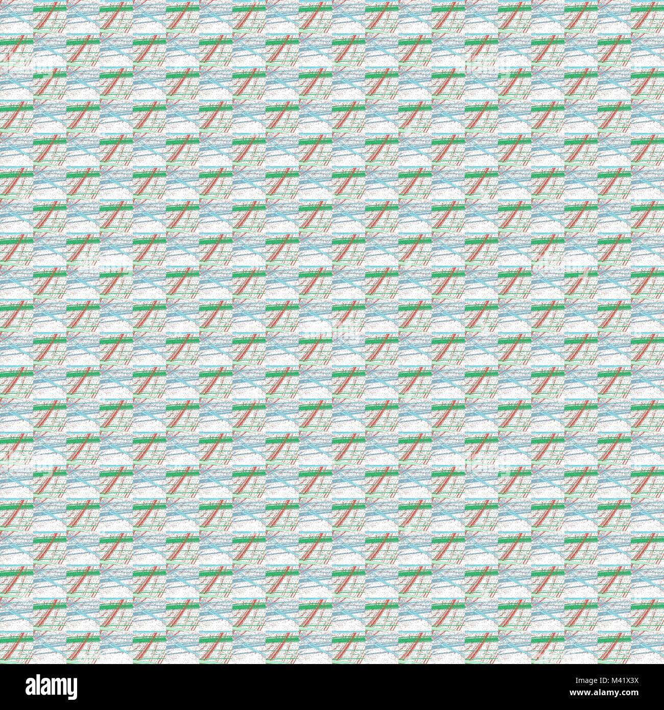 Grunge seamless abstract green square texture on white background ...