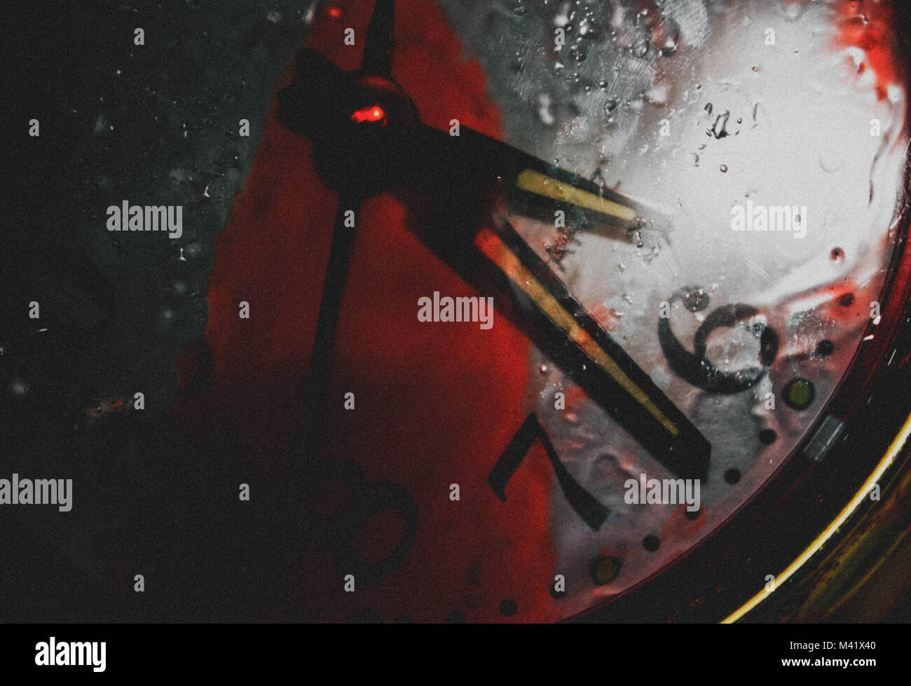 bloody and wet clock Stock Photo - Alamy