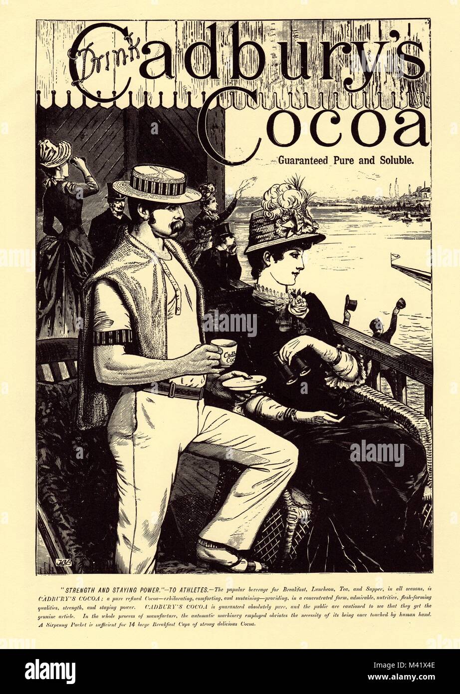 19th century advertisement chocolate hi-res stock photography and ...