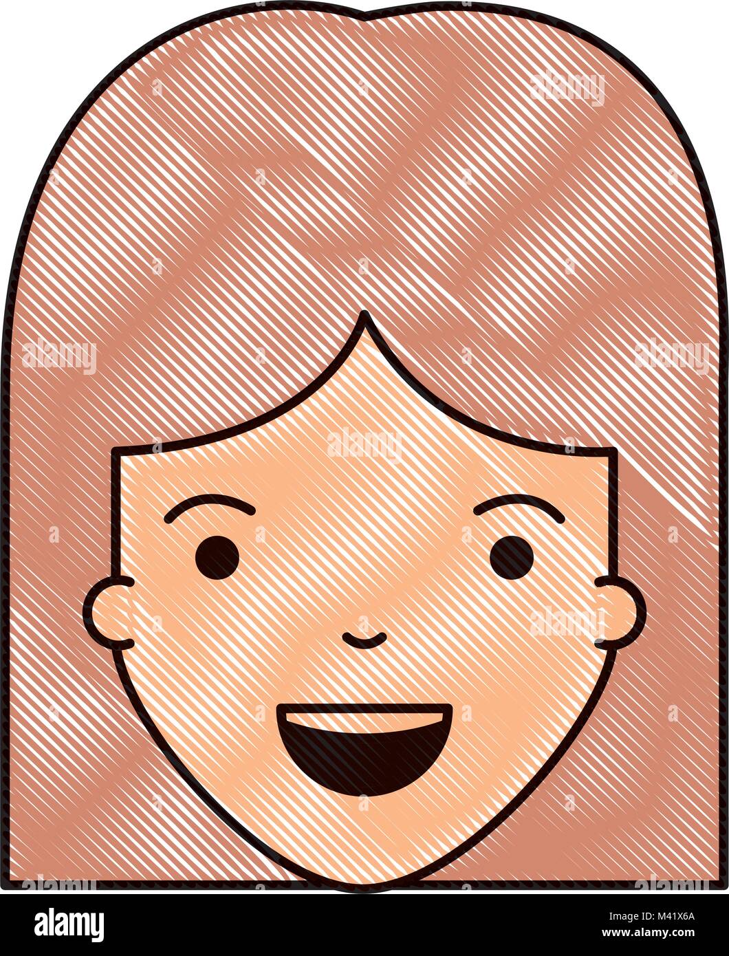 beautiful woman head avatar character Stock Vector Image & Art - Alamy
