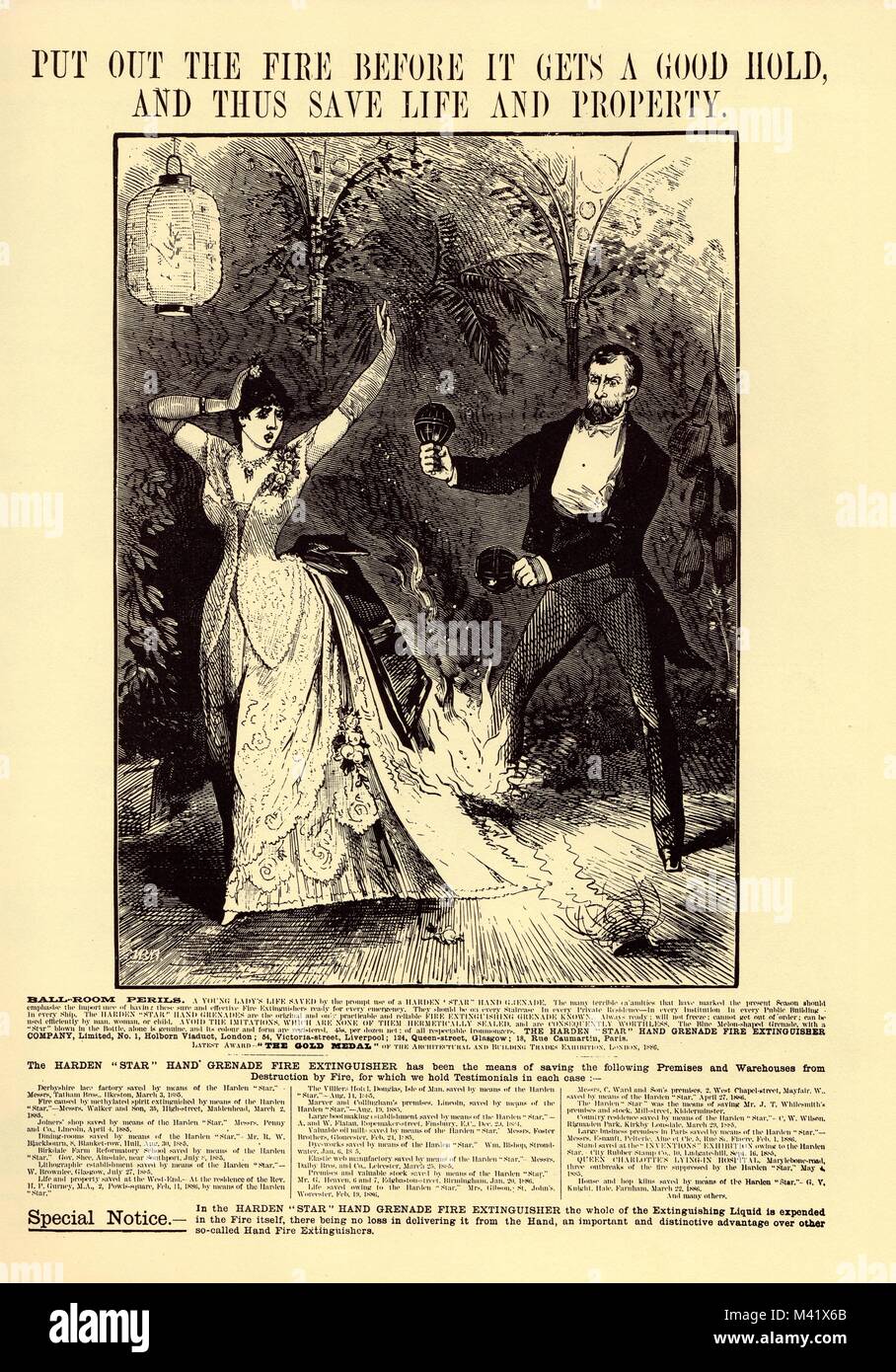 Victorian Advertising Poster Circa 1890-1900 Stock Photo - Alamy