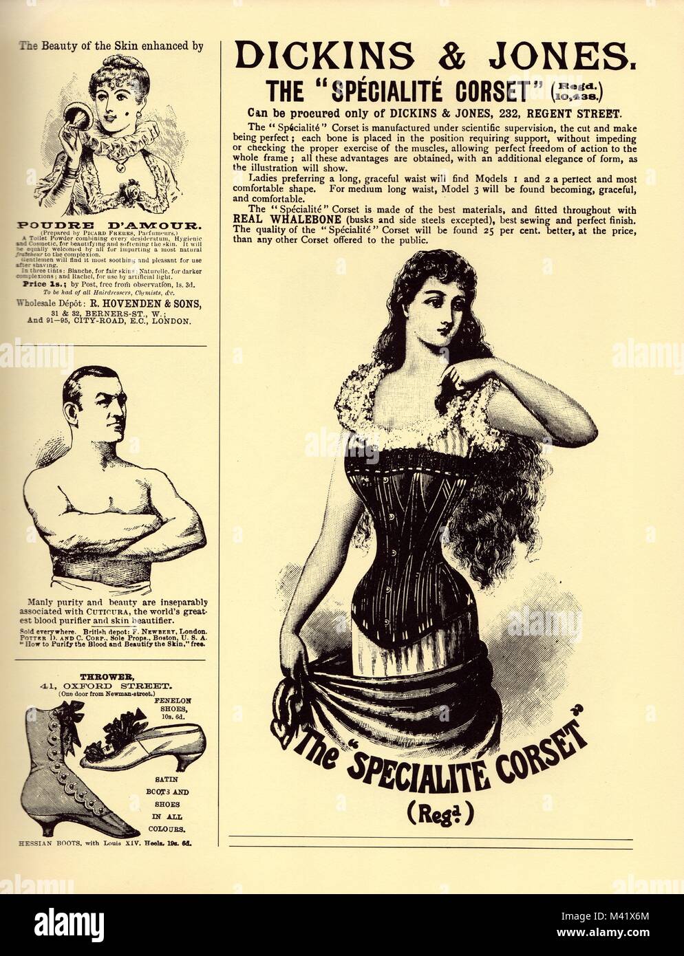 Selection of Victorian and Edwardian advertisements Stock Photo - Alamy