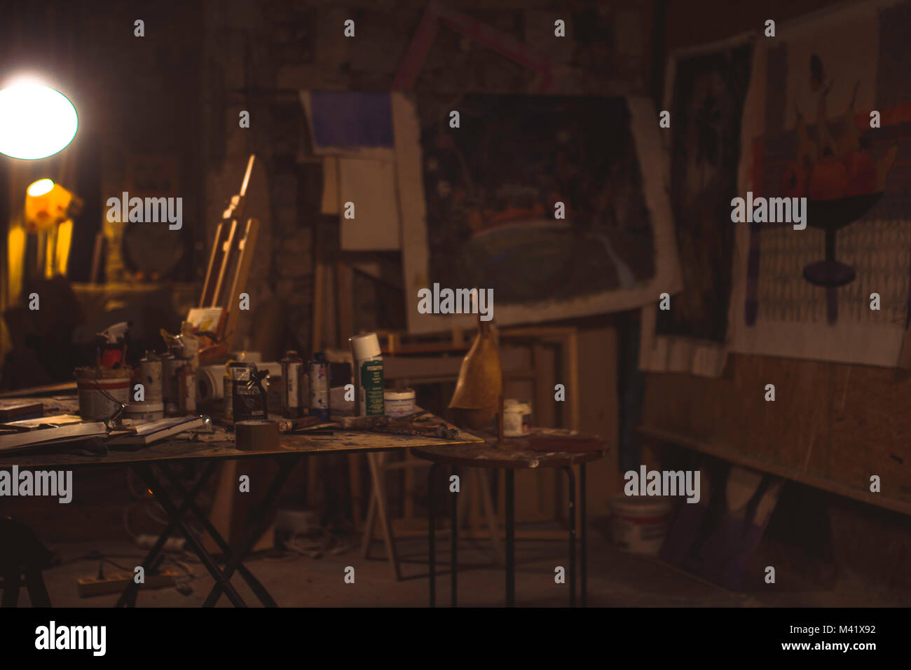 Setup for painter hi-res stock photography and images - Alamy