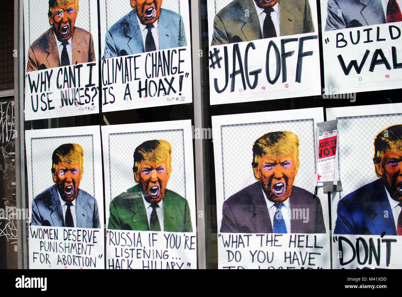 Donald trump street art hi-res stock photography and images - Alamy