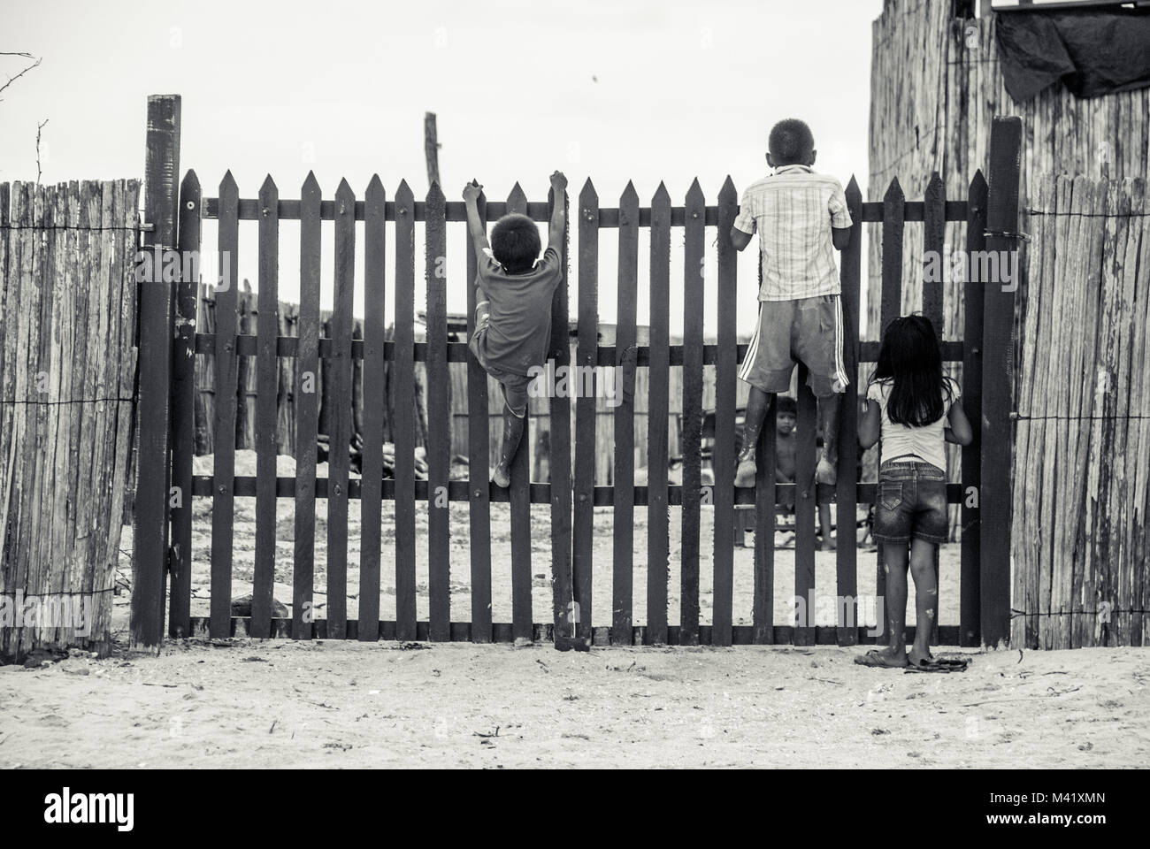 Climbing over a gate hi-res stock photography and images - Alamy