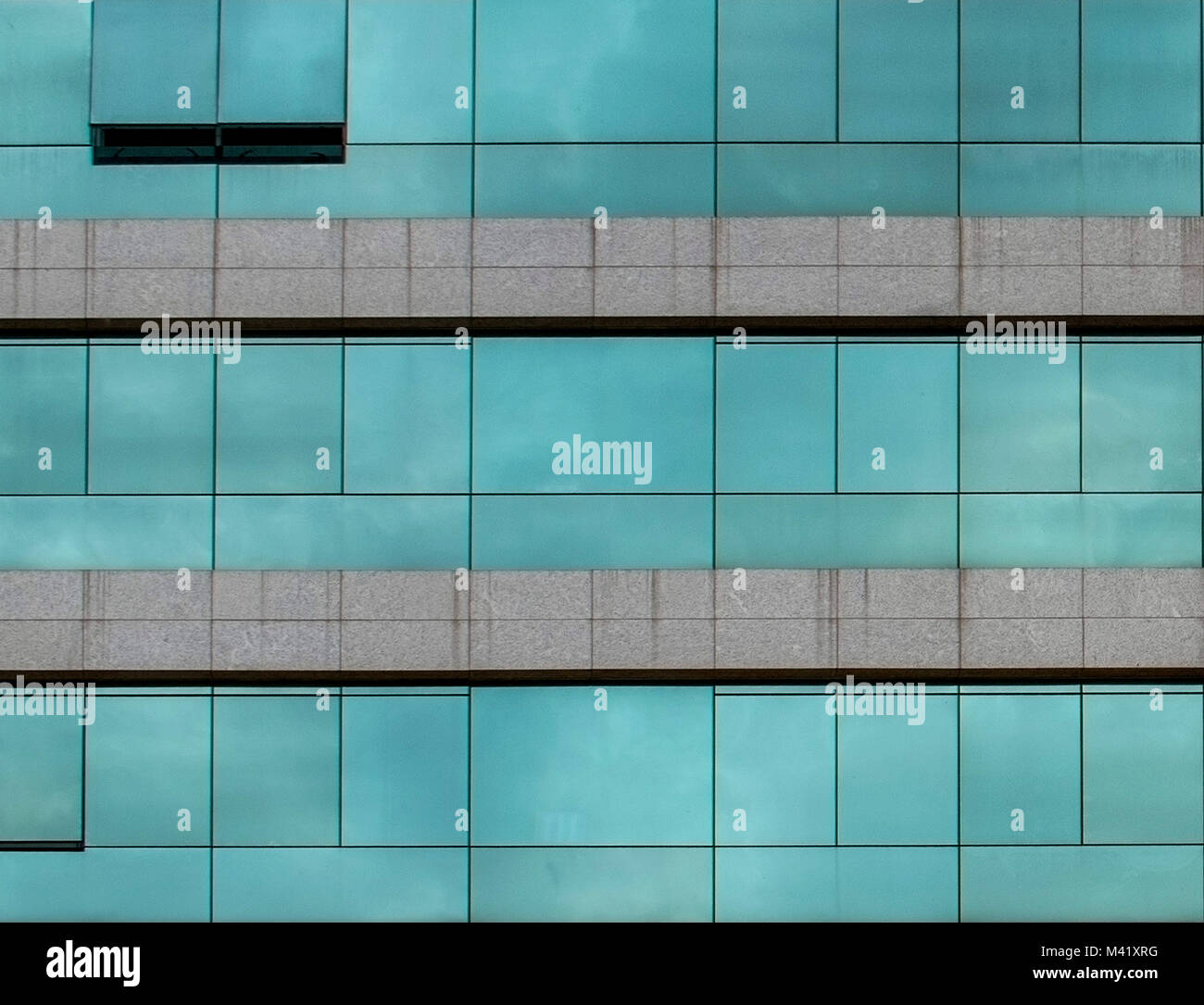 Abstract modern Building Architeture closeup, showing glass window ...