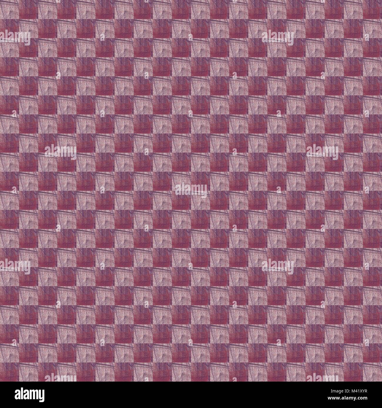 Grunge seamless abstract maroon square texture on white background ...