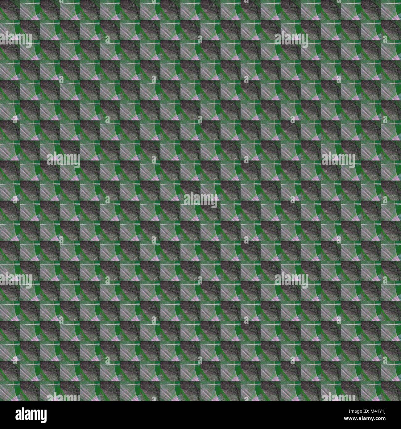 Grunge seamless abstract green square texture on white background ...