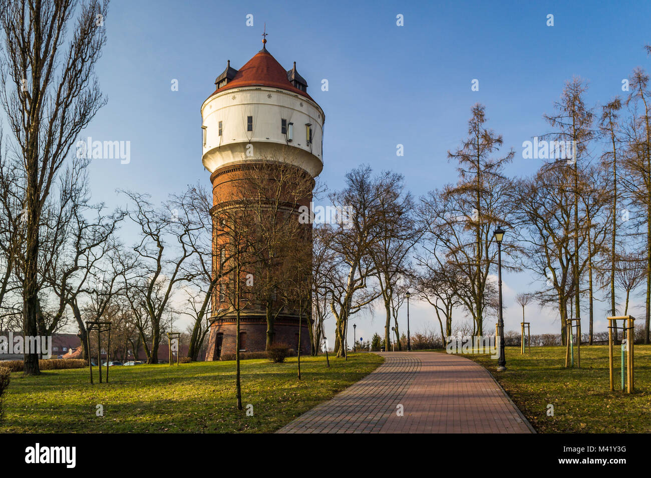 Historic tower in the city of Inowroclaw, Poland Stock Photo - Alamy