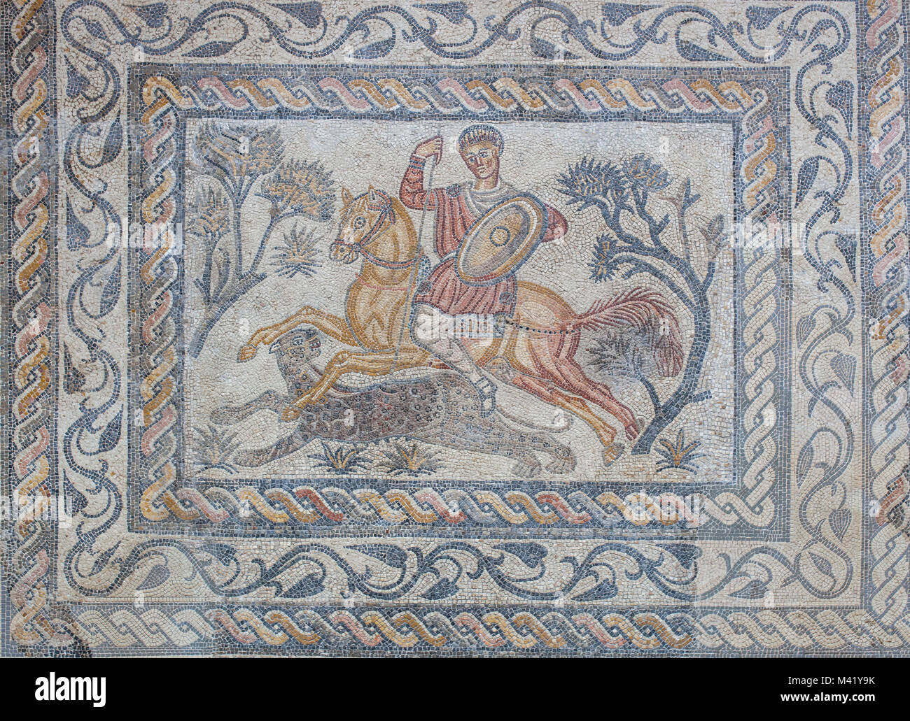Roman panther mosaic hi-res stock photography and images - Alamy