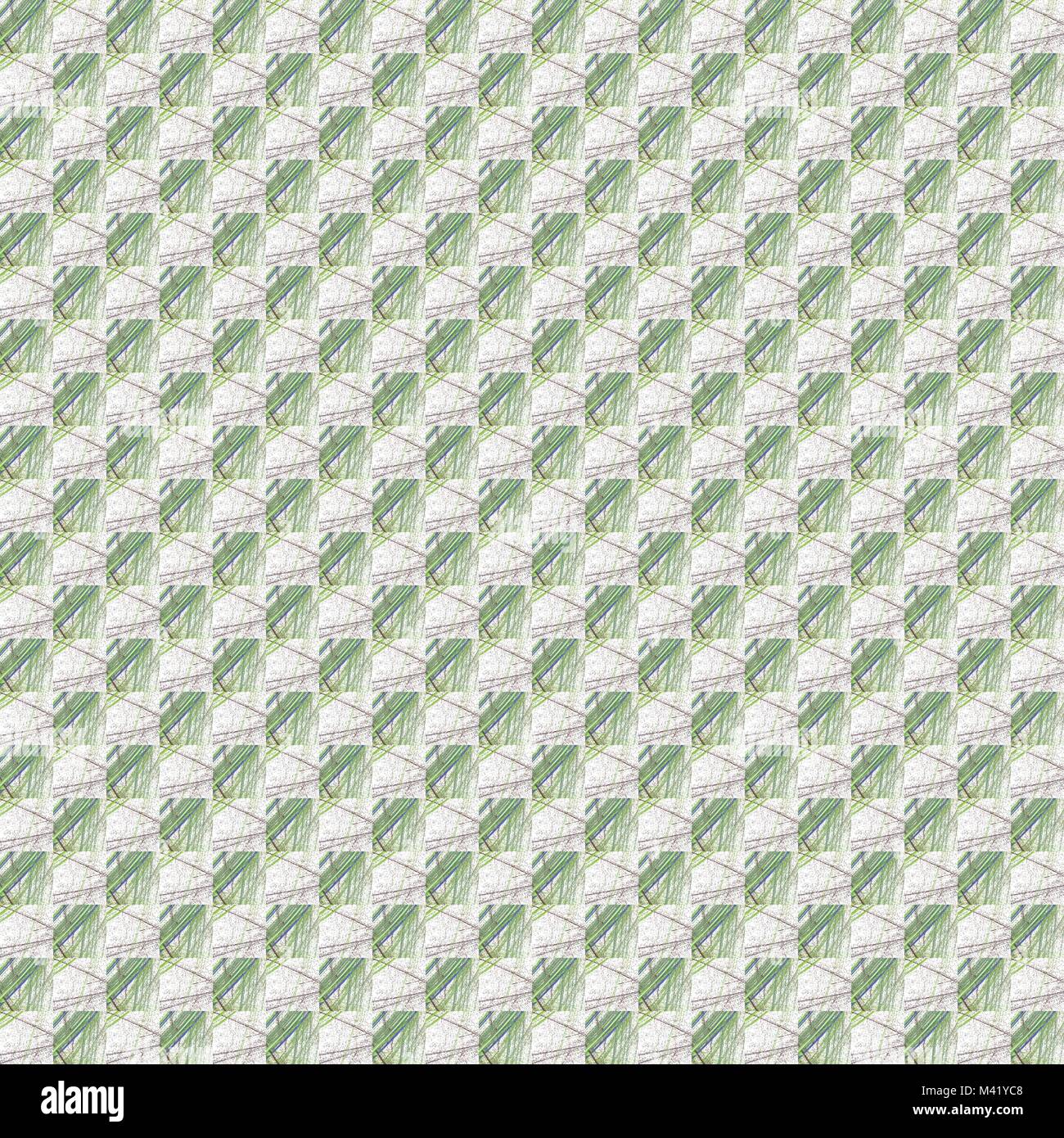 Grunge seamless abstract green square texture on white background ...