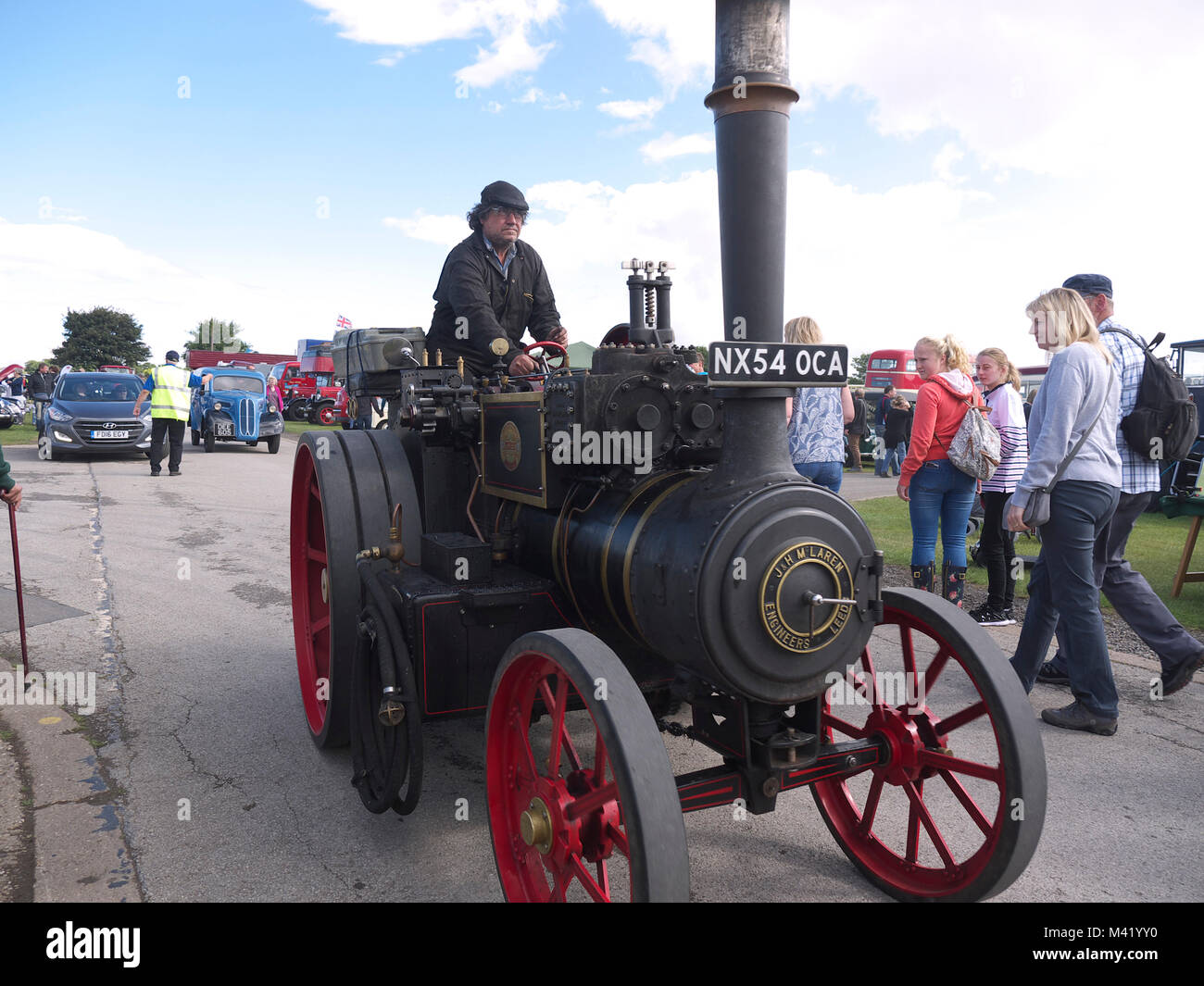 Traction engine at Lincoln steam and vintage rally Stock Photo - Alamy