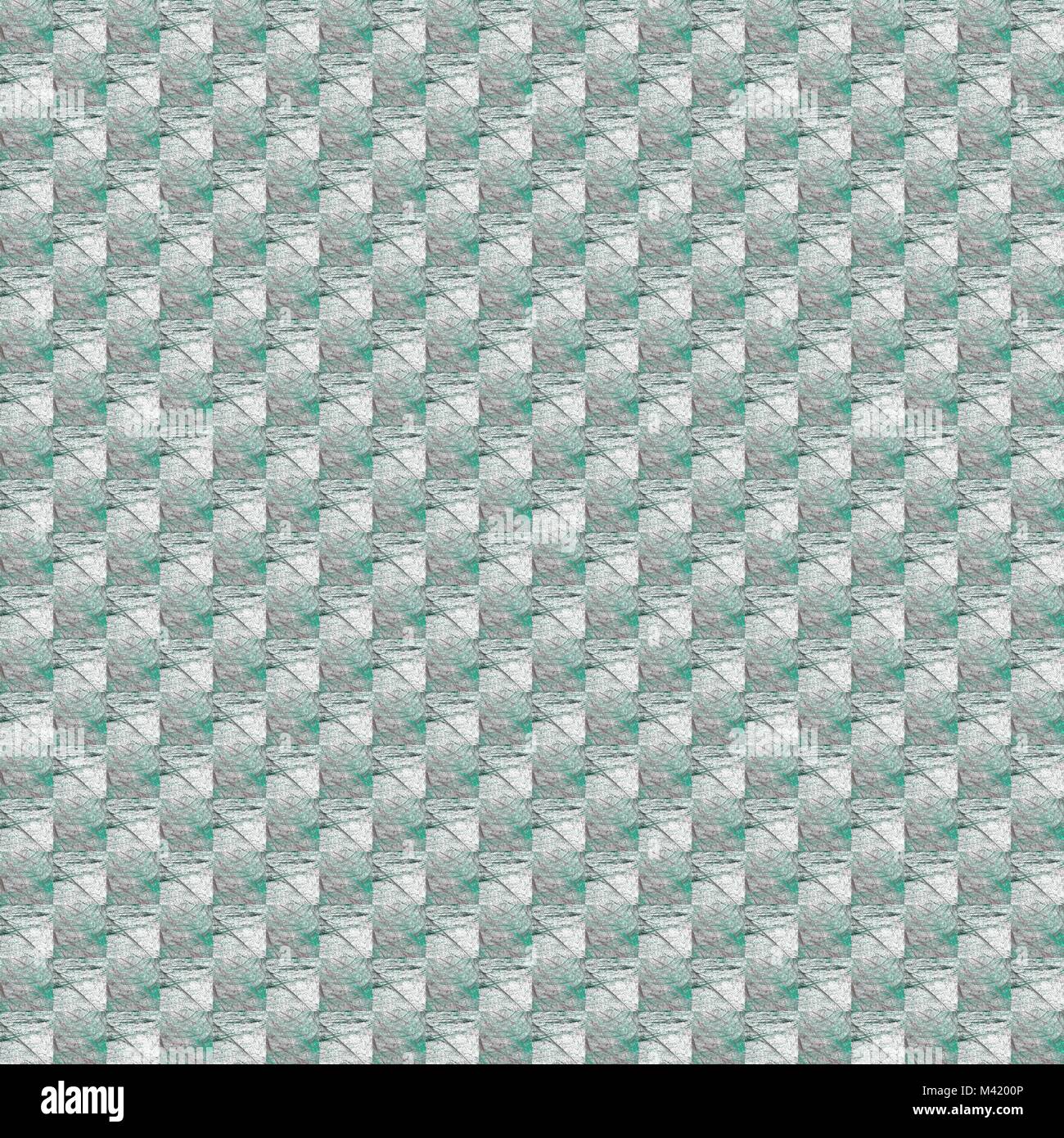 Grunge seamless abstract green square texture on white background ...