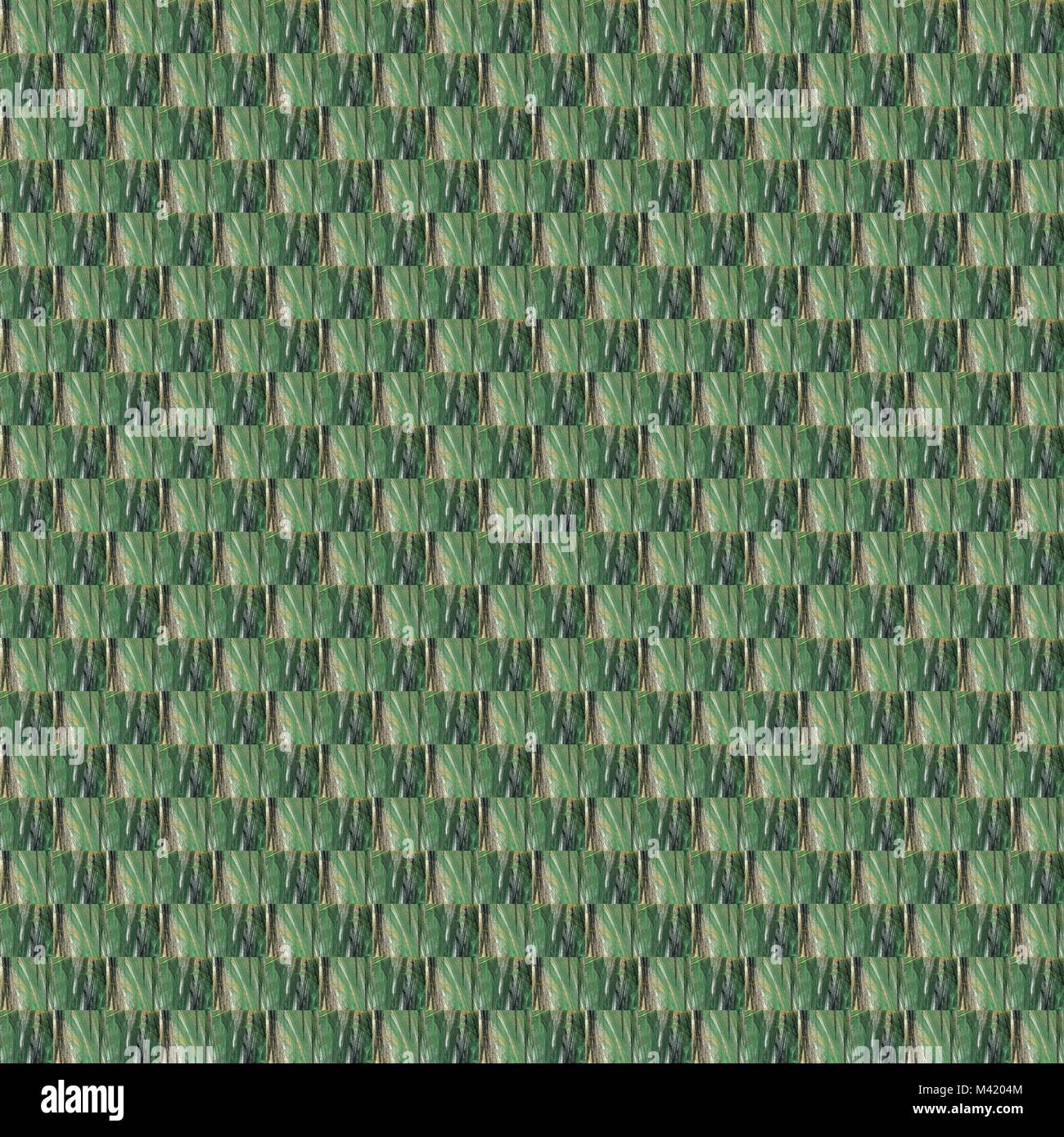 Grunge seamless abstract green square texture on white background ...