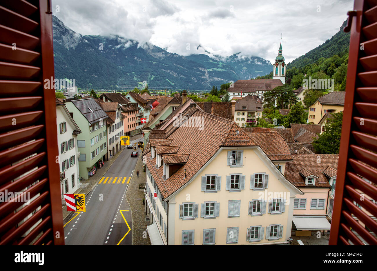 Panoramic view of Altdorf town in Switzerland Stock Photo - Alamy
