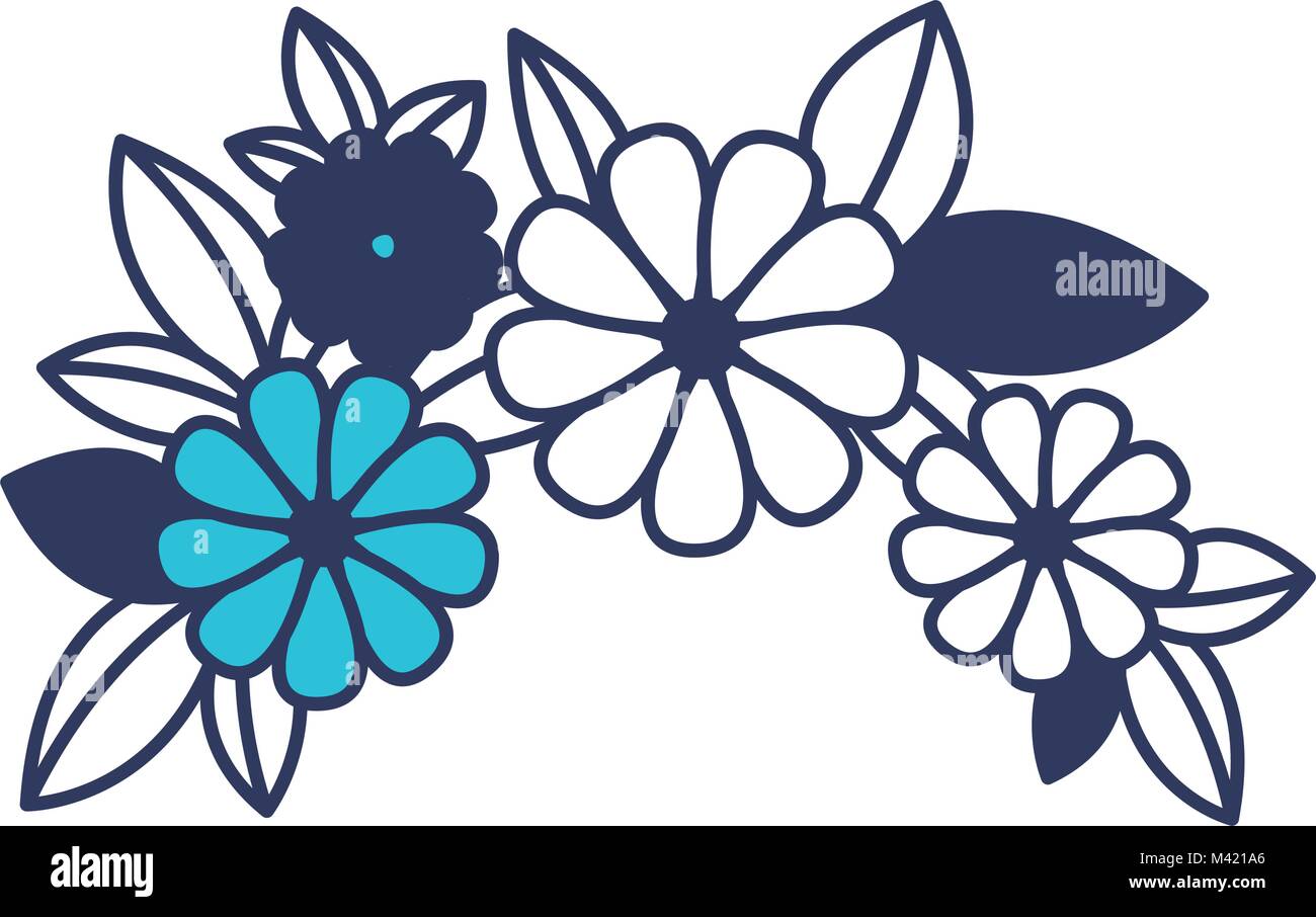 cute floral crown decoration icon Stock Vector Image & Art - Alamy