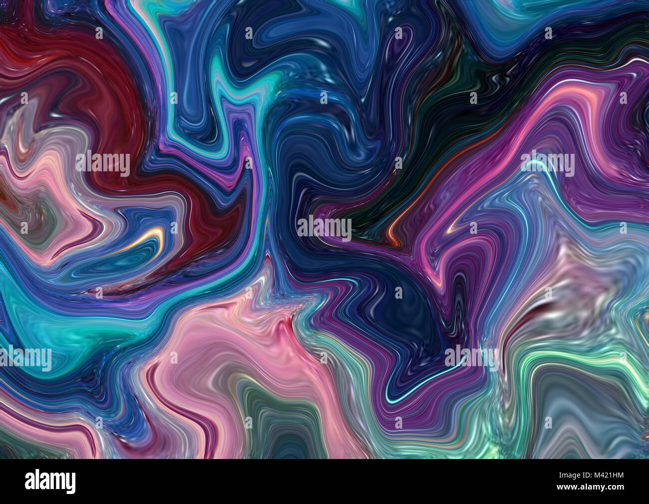 Abstract painting cosmic marble artwork. Modern art. Marbled pattern ...