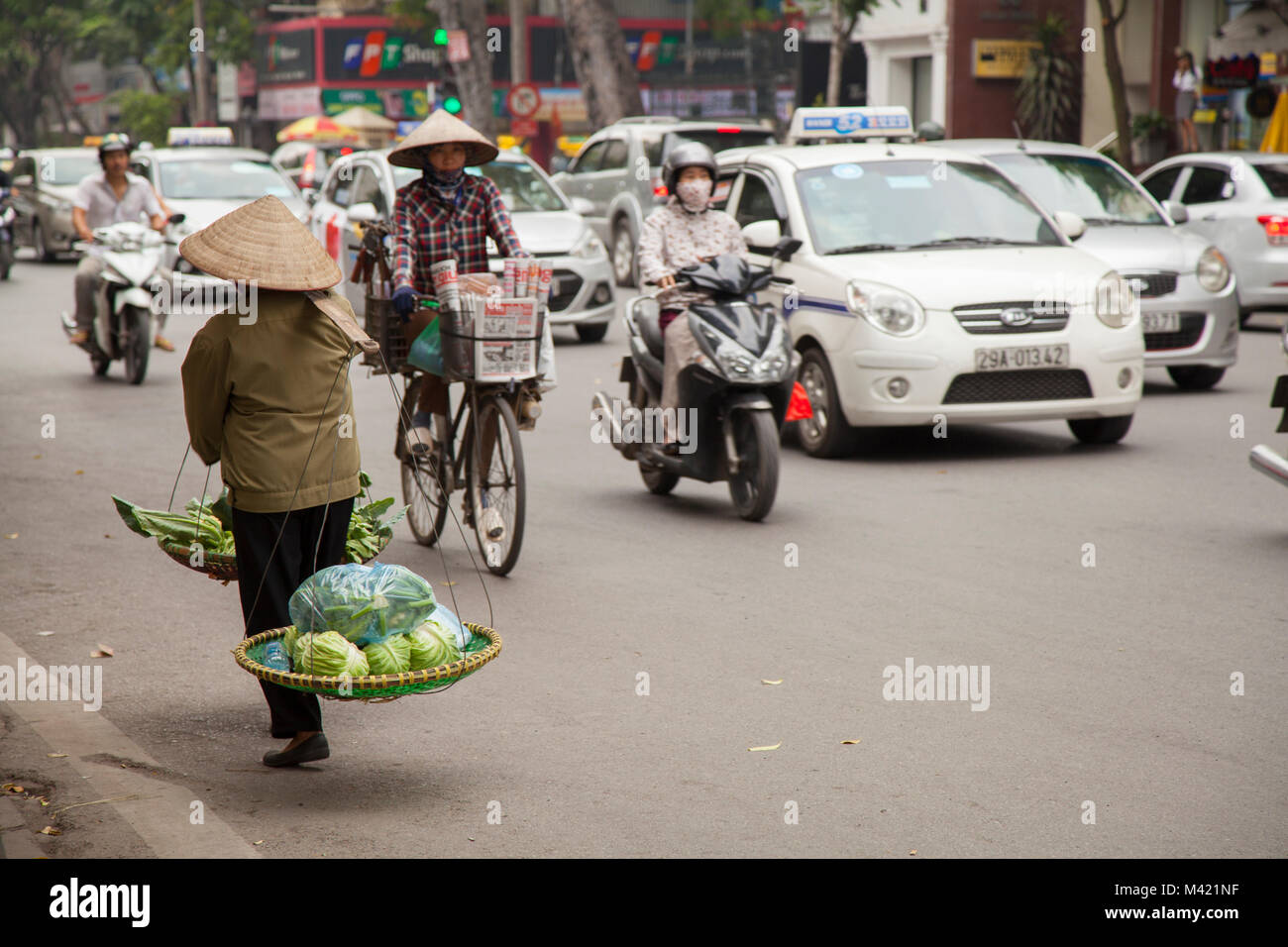 busy streets of Hanoi, Vietnam Stock Photo - Alamy