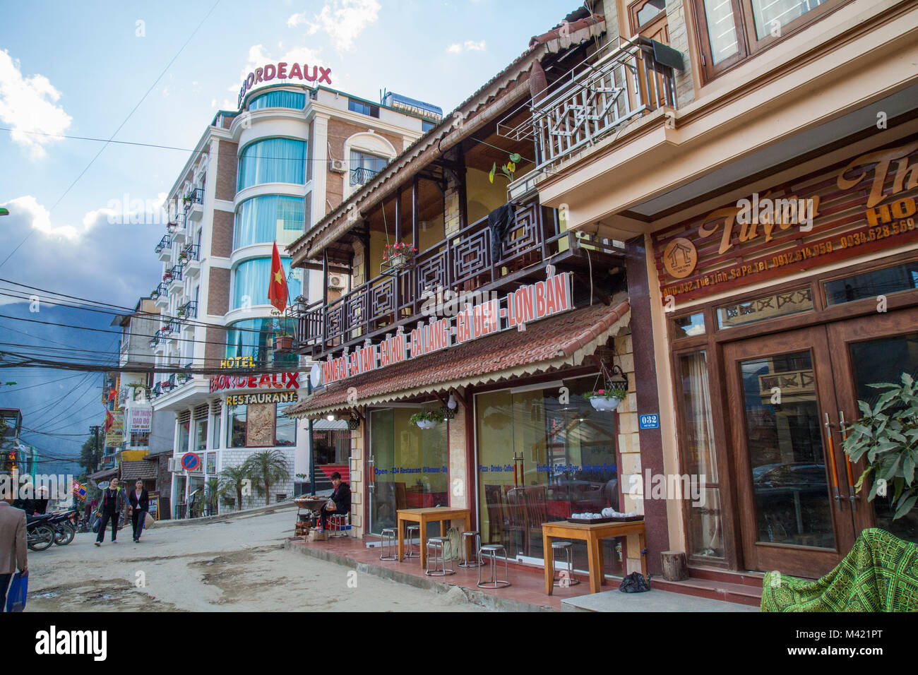 streets of Sapa Vietnam Stock Photo - Alamy