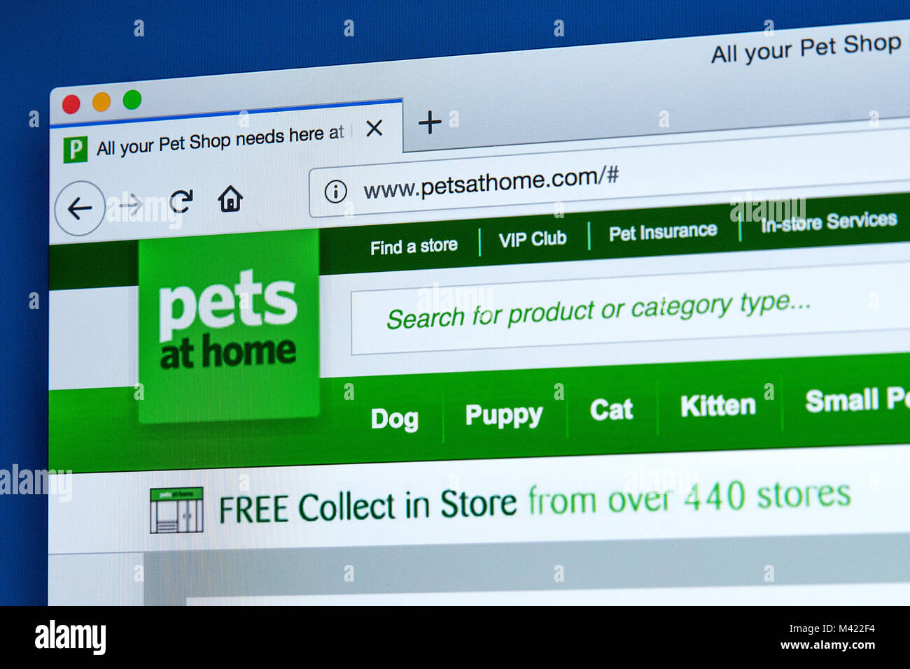 Online shopping website screen pet hi-res stock photography and images ...