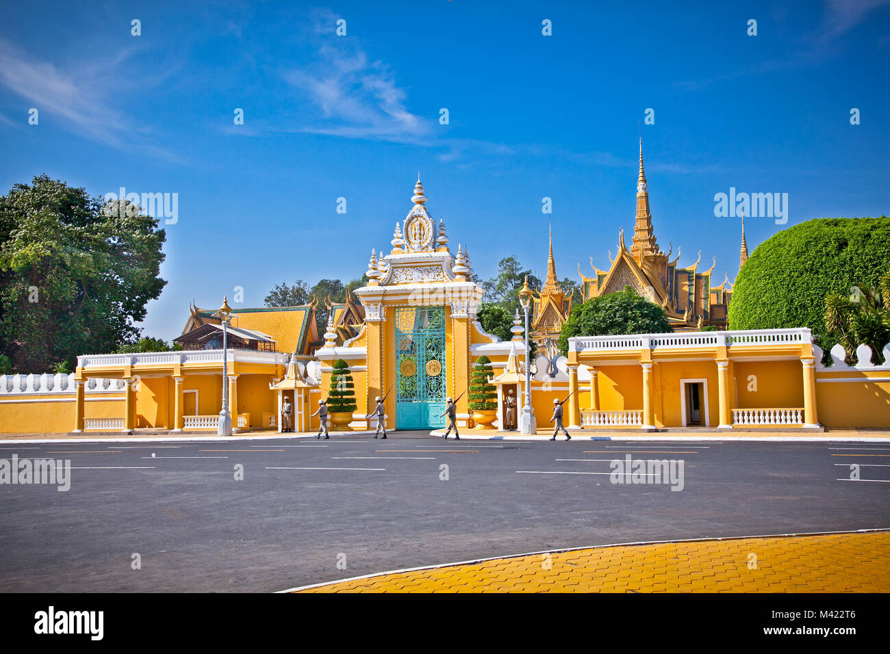 The entrance of Royal palace in Phnom Penh, Cambodia Stock Photo - Alamy