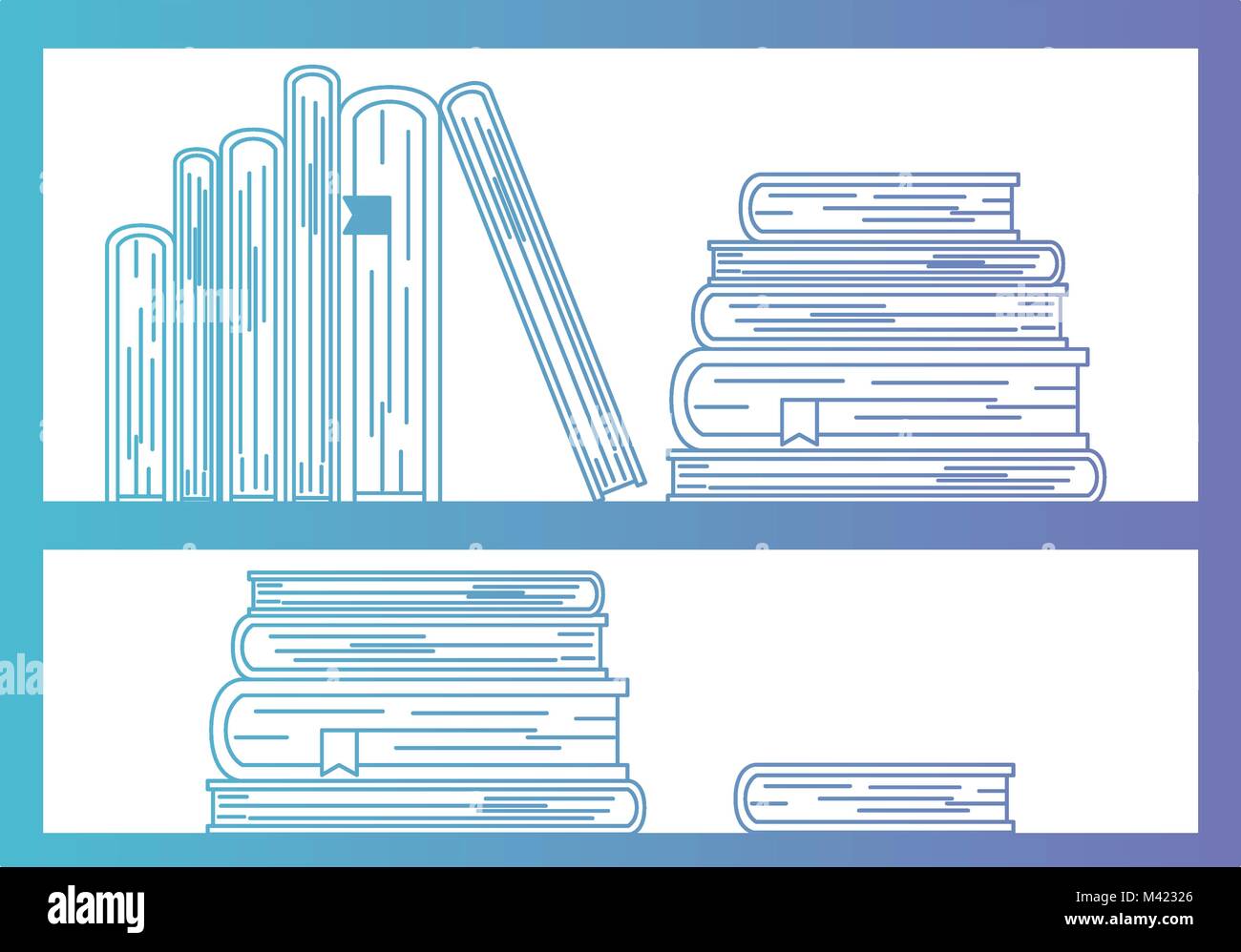 Library closet Stock Vector Images - Alamy