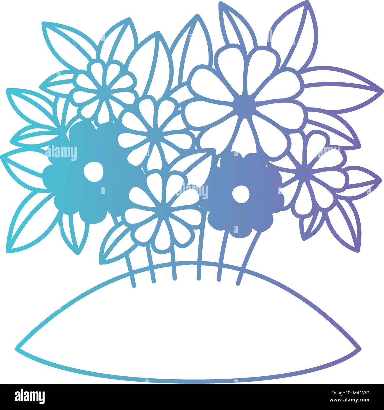 Cultivated botanical garden grass Stock Vector Images - Alamy