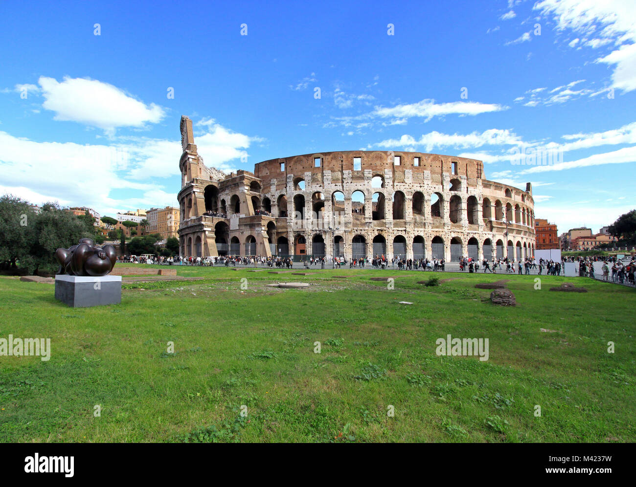 Famous Italian landmark ancient Colosseum from Rome Stock Photo - Alamy