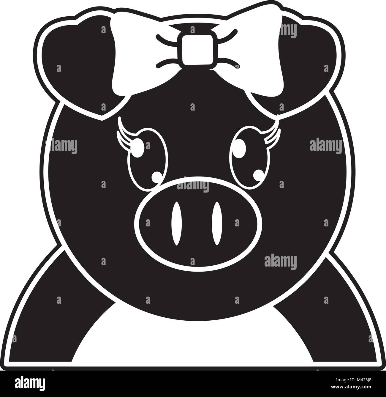 Pig Silhouette Icon Stock Photos & Pig Silhouette Icon Stock Images - Alamy