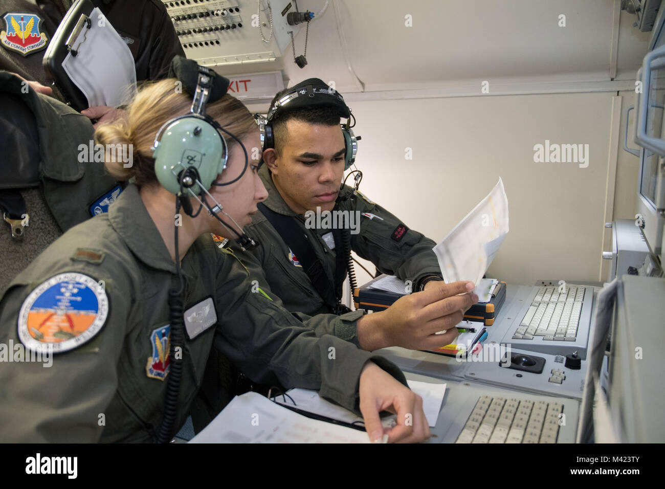 U.S. Air Force 2nd Lt. Amanda Villegas, left, and 1st Lt. Aryk Bingham ...