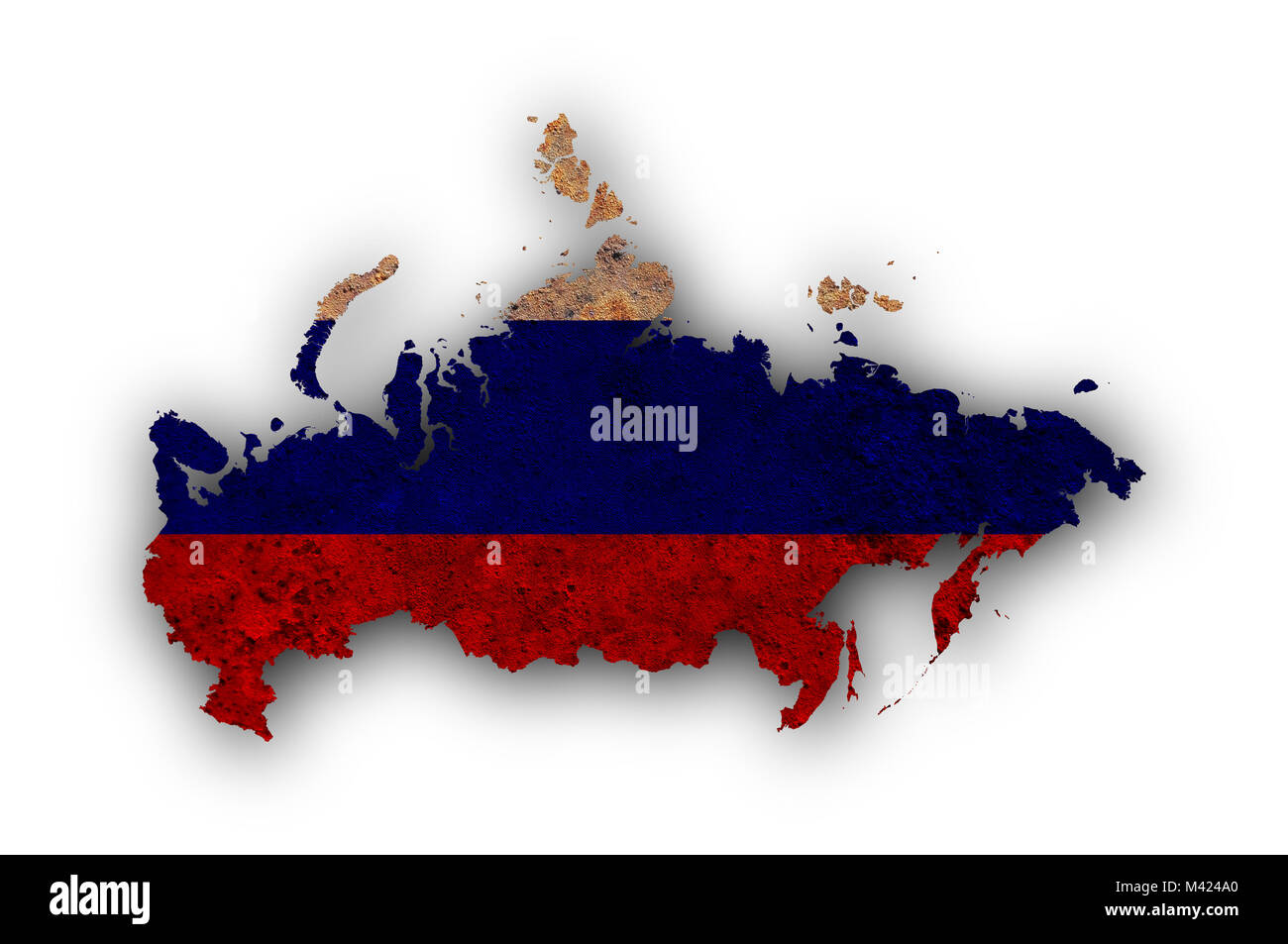 Map russia on rusty hi-res stock photography and images - Alamy