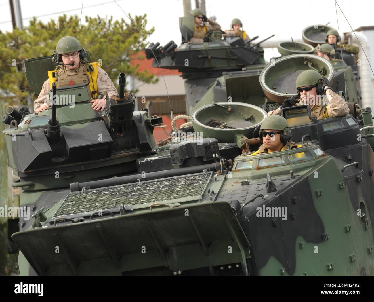 180210-N-WE887-003 NORFOLK, Va., (Feb. 10, 2018) -- Marines assigned to ...