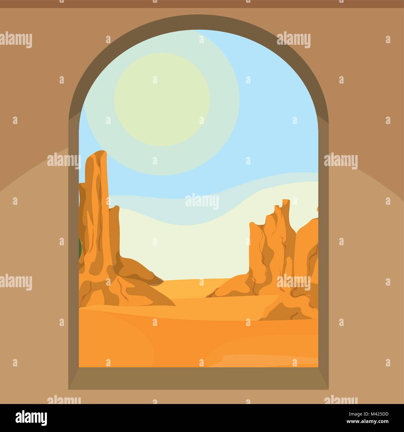 Sunrise panorama view from Stock Vector Images - Alamy