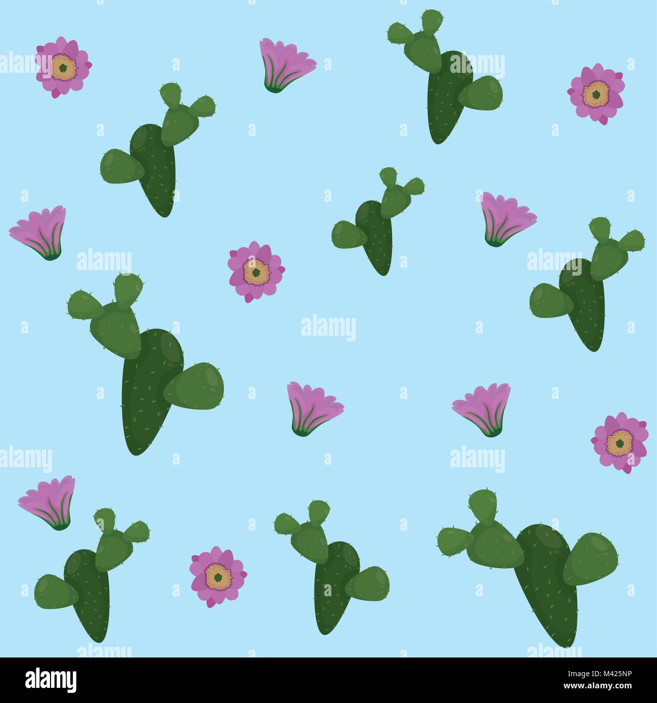 Desert flowers background Stock Vector Image & Art - Alamy