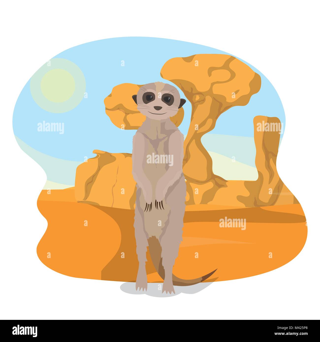 Meerkat silhouette Cut Out Stock Images & Pictures - Alamy