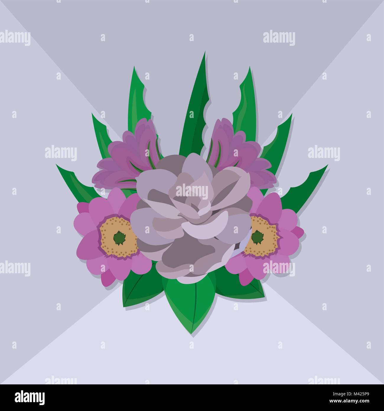 Beautiful flower symbol Stock Vector Image & Art - Alamy