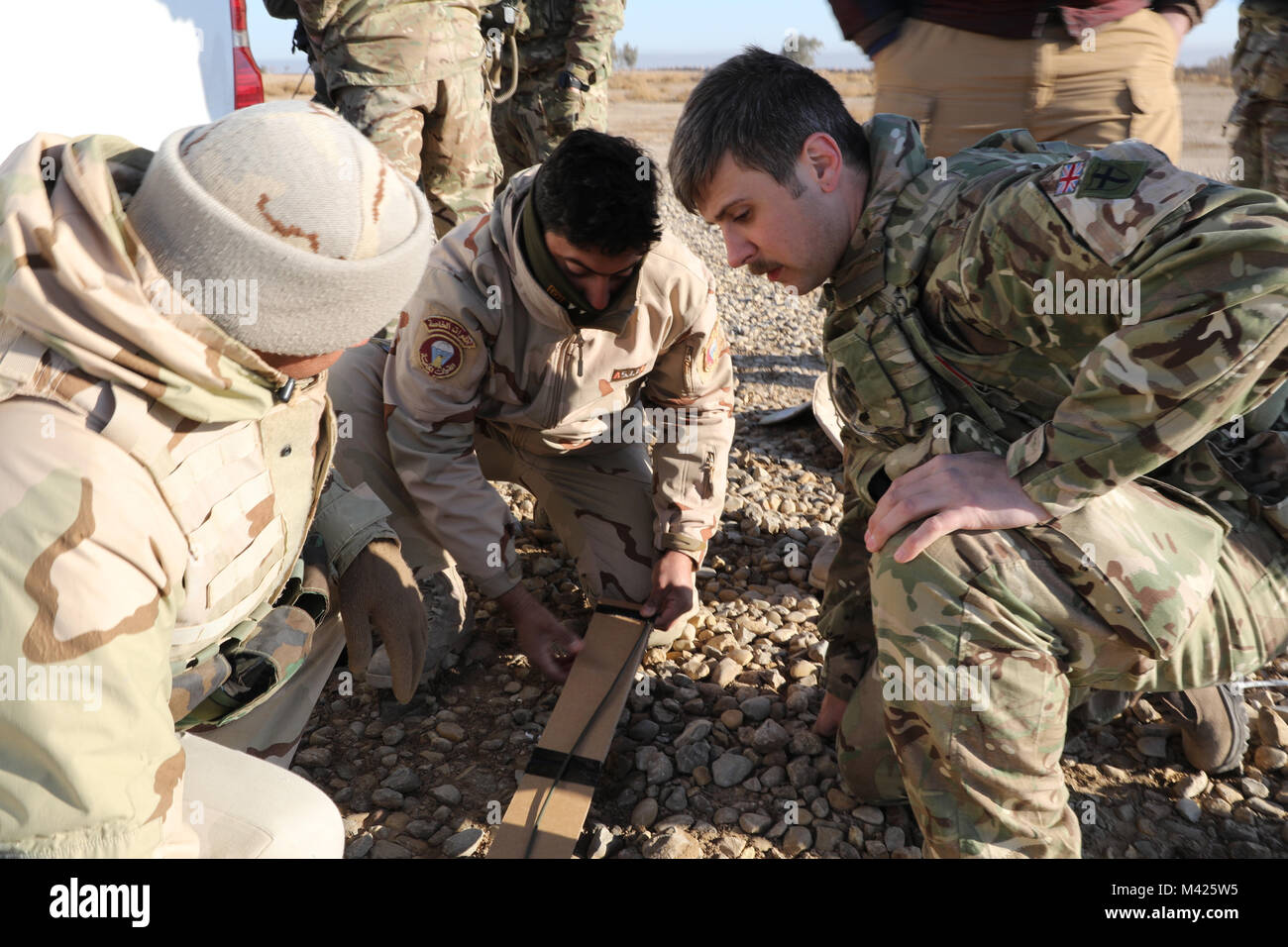 Students assigned to the 38th Brigade, Iraqi army, and British ...