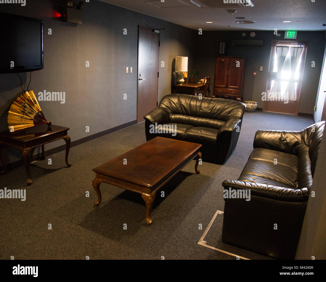 The VIP lounge at the Air Mobility Command passenger terminal was ...