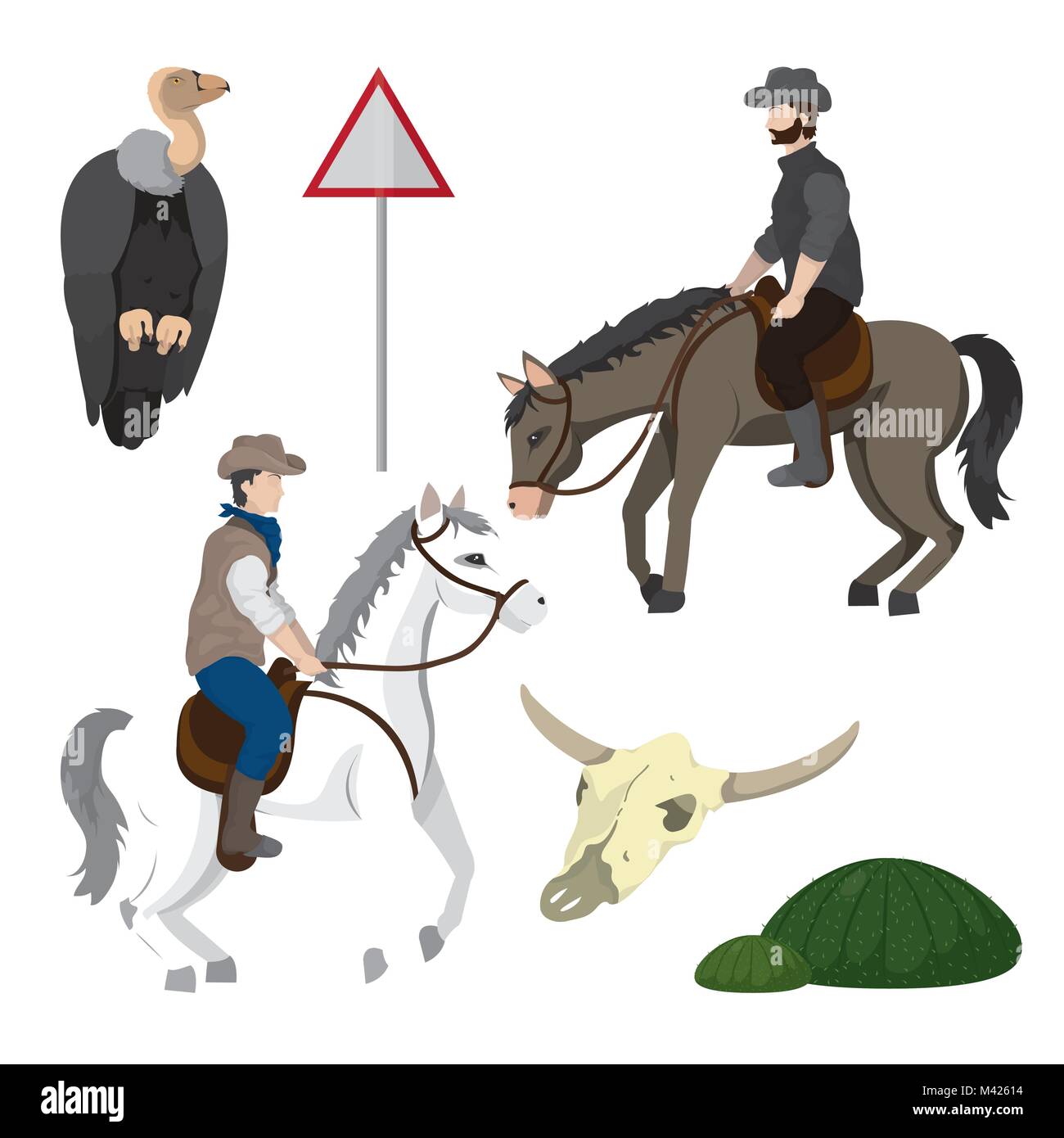 Texas cowboys Cut Out Stock Images & Pictures - Alamy