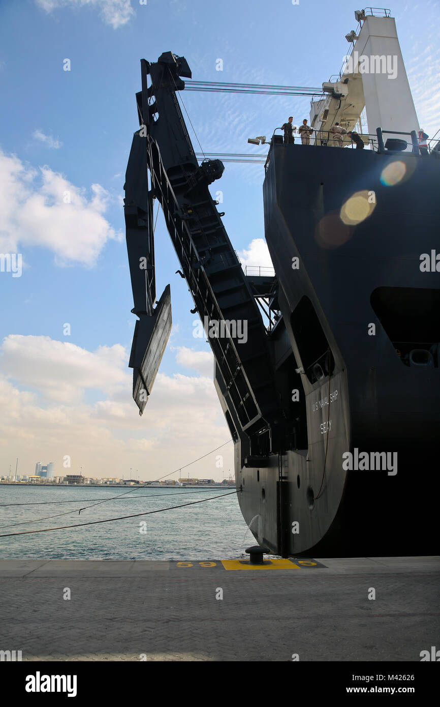 JEBEL ALI PORT, United Arab Emirates (Jan. 30, 2018) USNS Seay (T-AKR ...